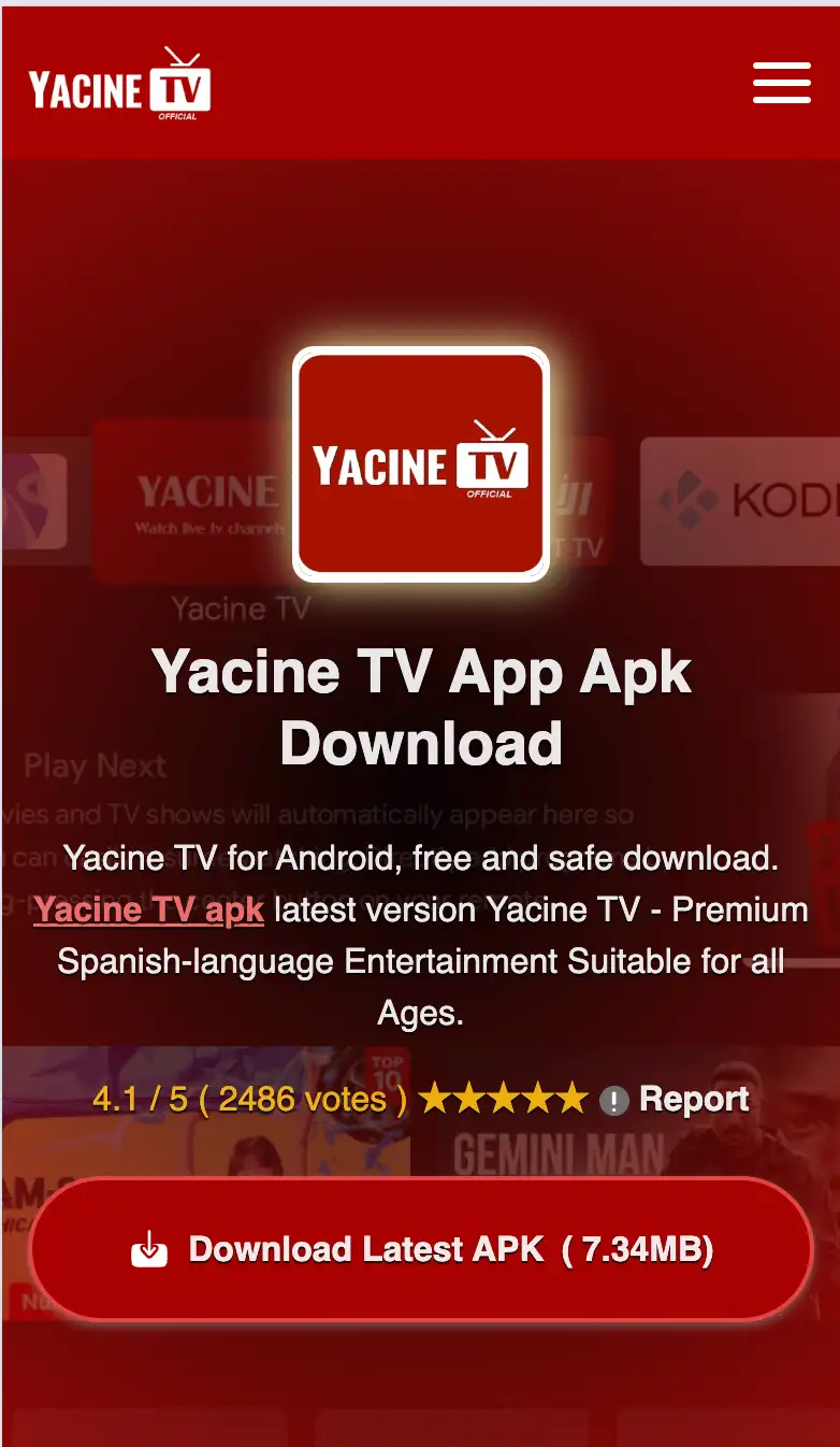 Yacine TV App Latest Version V5 5 Android APK File 